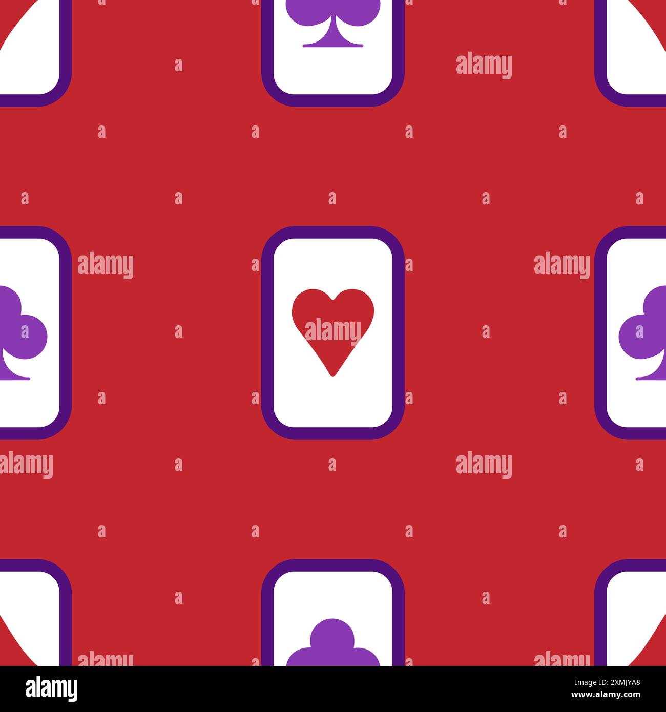 Purple falling playing cards seamless pattern Stock Vector Image & Art ...