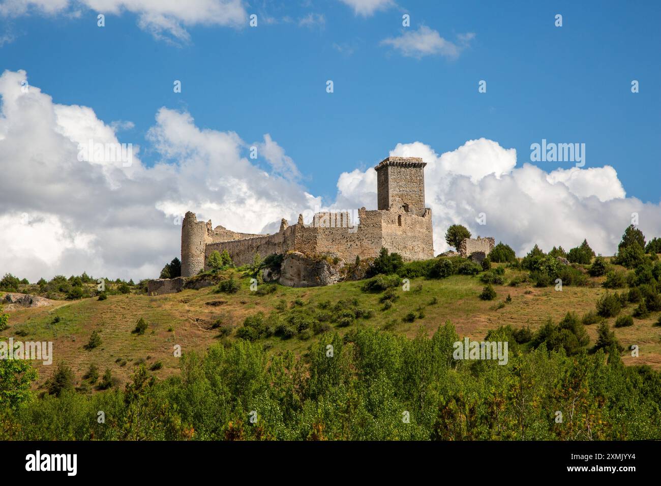 The Medieval Spanish castle of Castillo de Ucero is the remains of a ...