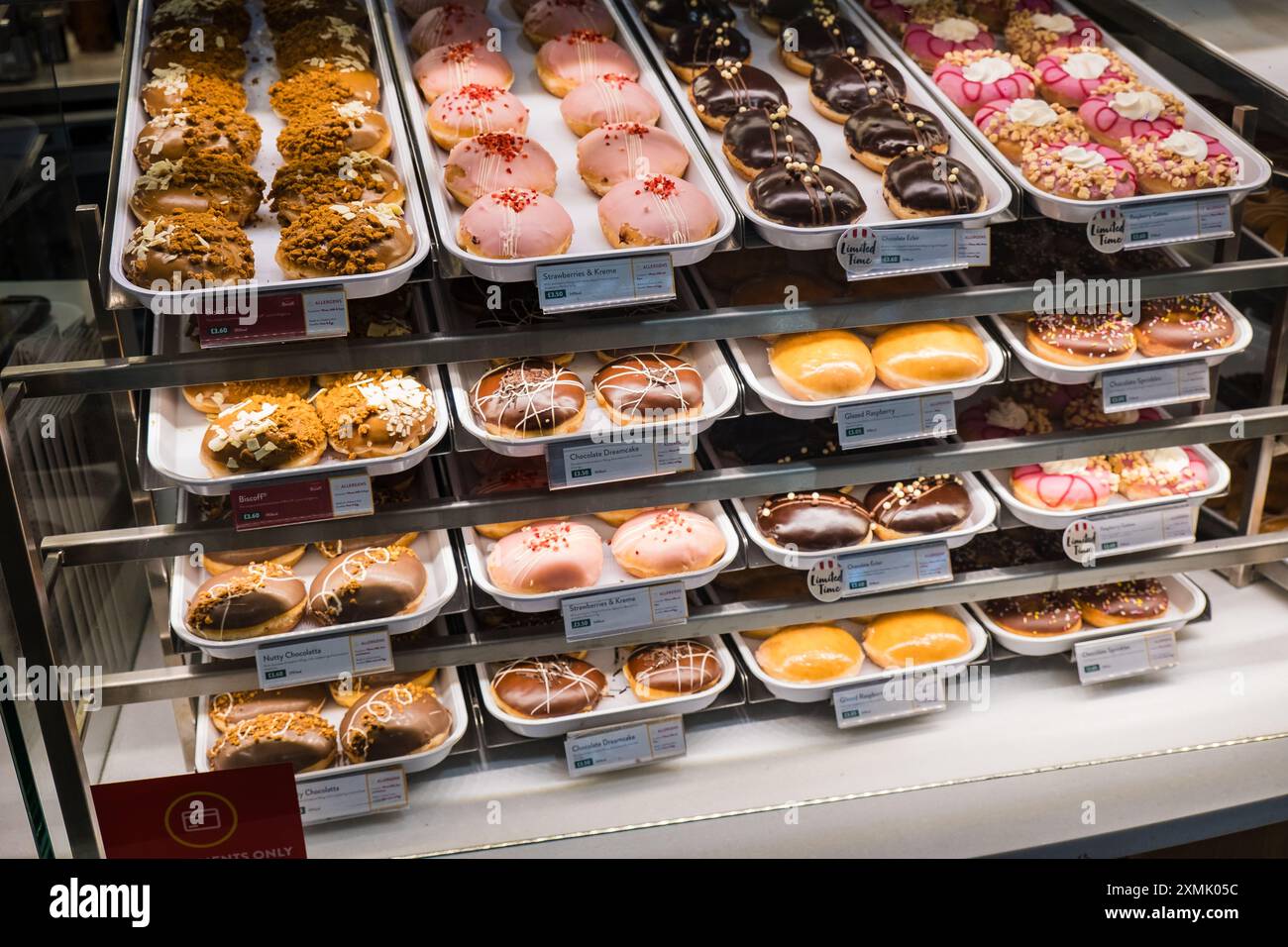 London, UK - July 25, 2014: Krispy Kreme Doughnuts shop in London Stock ...