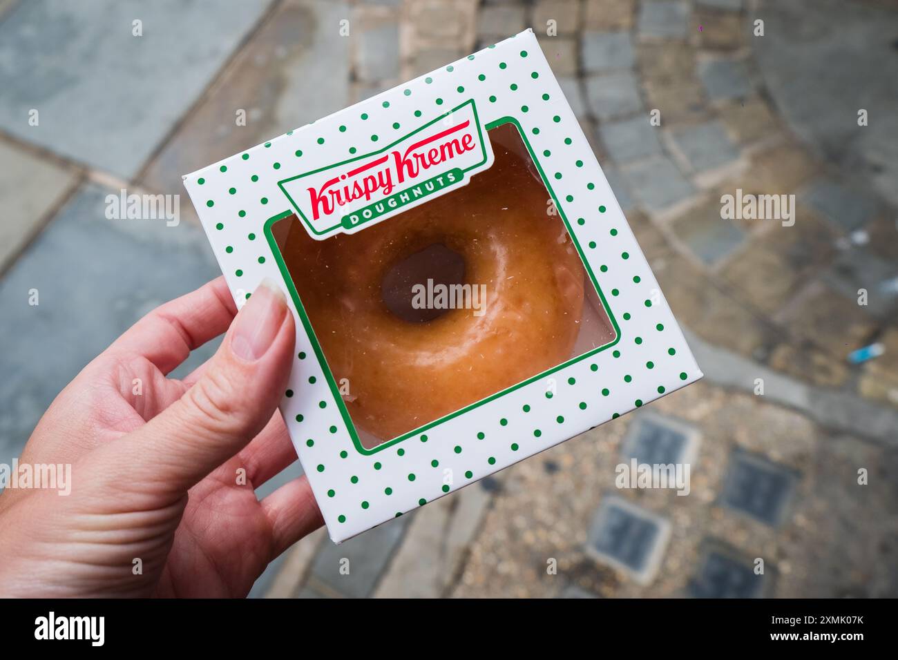 London, UK - July 25, 2014: Krispy Kreme Doughnuts shop in London Stock ...
