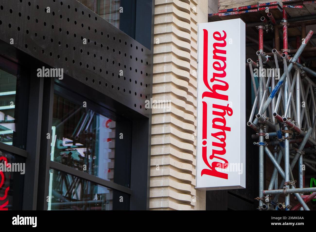 London, UK - July 25, 2014: Krispy Kreme Doughnuts shop in London Stock ...