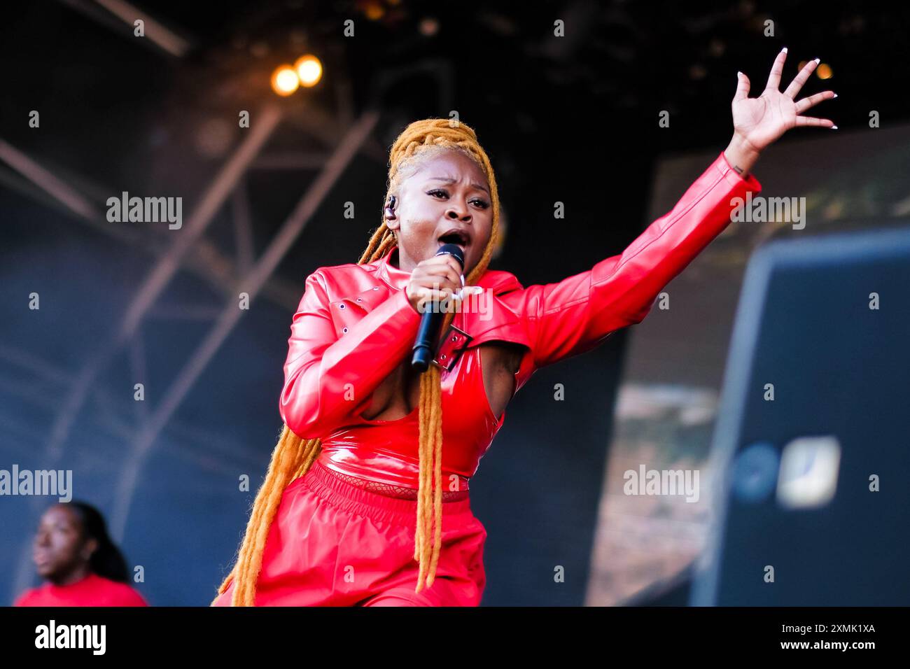 Malmesbury, UK. 28th July, 2024. Sampa the Great performing on the Open ...