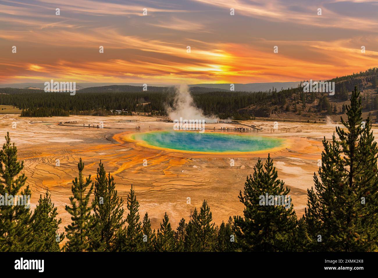 Grand prismatic overlook hi-res stock photography and images - Alamy