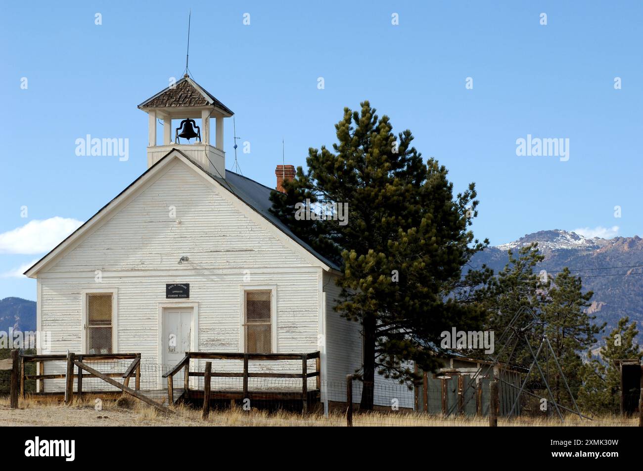 TARRYALL, COLORADO, USA: The Tarryall School, built in 1921 on the site ...