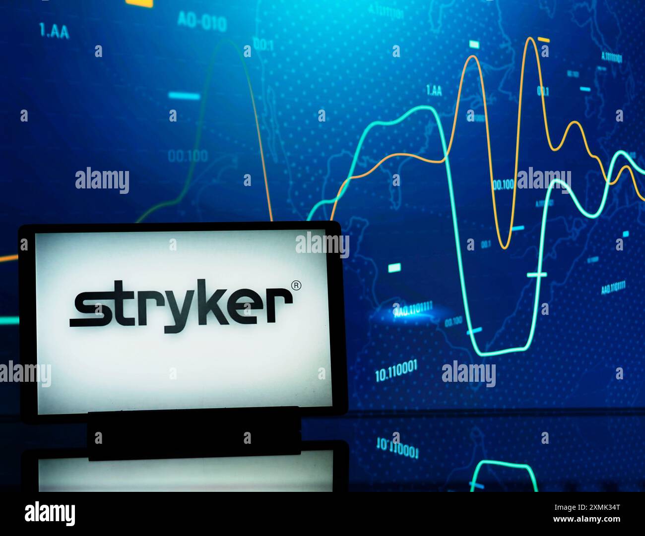 Germany - July 28, 2024: In this photo illustration, Stryker ...