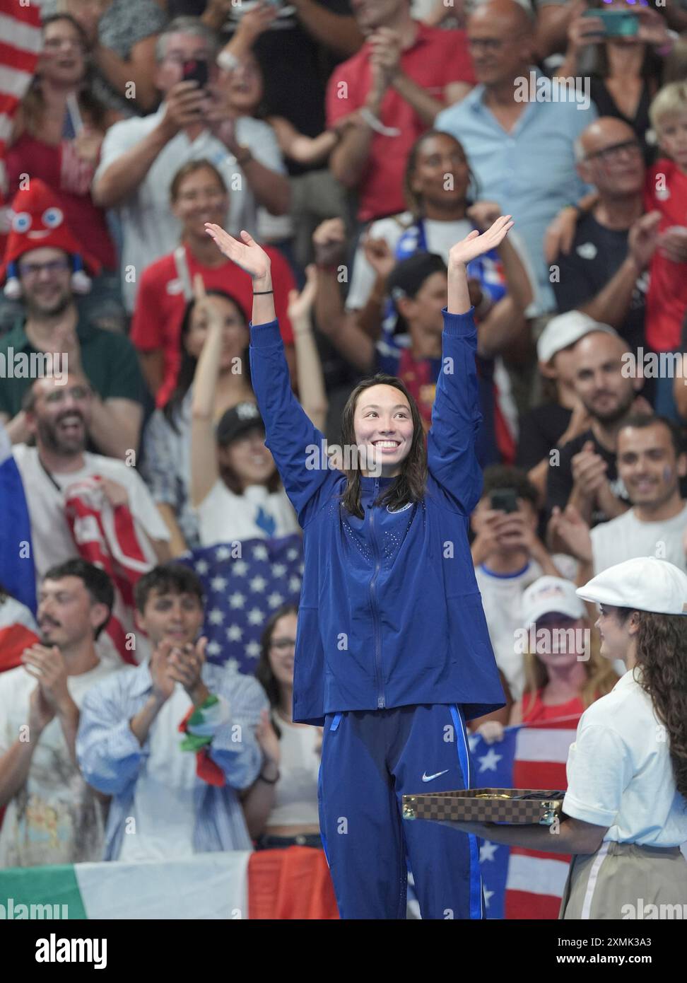 The United States HUSKE Torri, the gold medalist in action during a ...