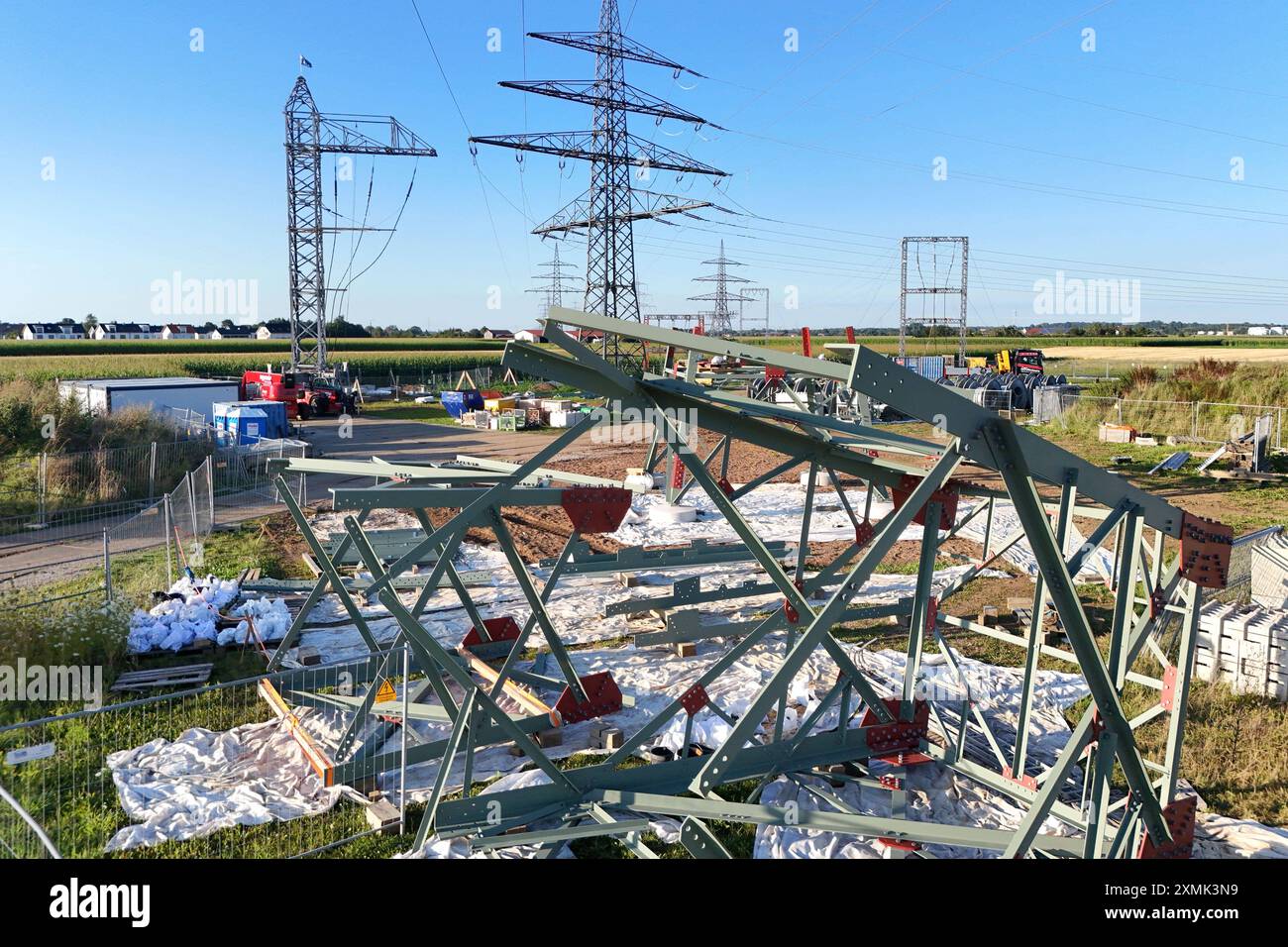 Netzausbau der deutschen Stromnetze,Stromtrassen,Ausbau Umspannwerk ...