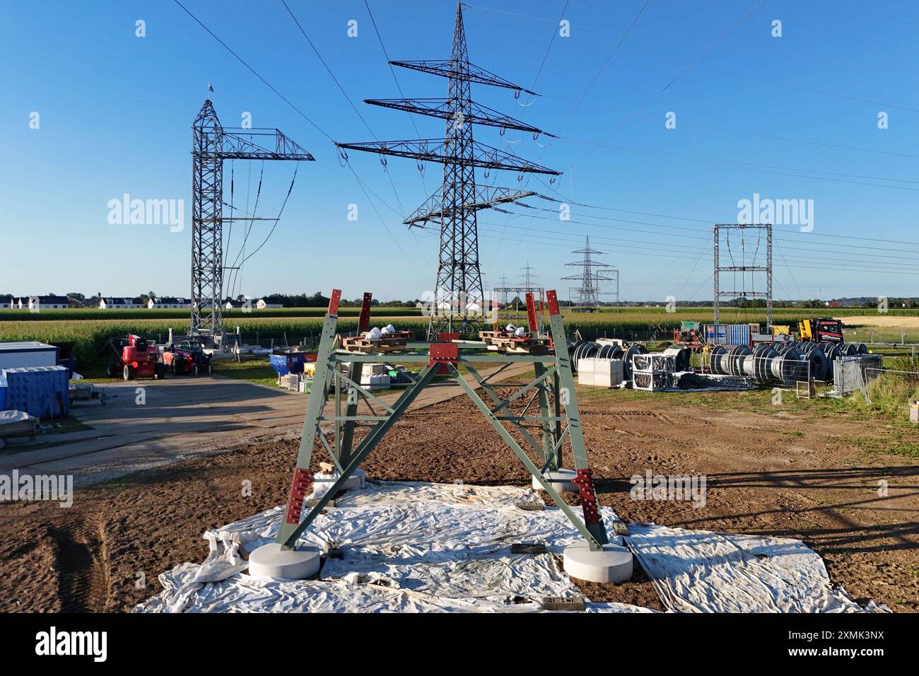 Netzausbau der deutschen Stromnetze,Stromtrassen,Ausbau Umspannwerk ...