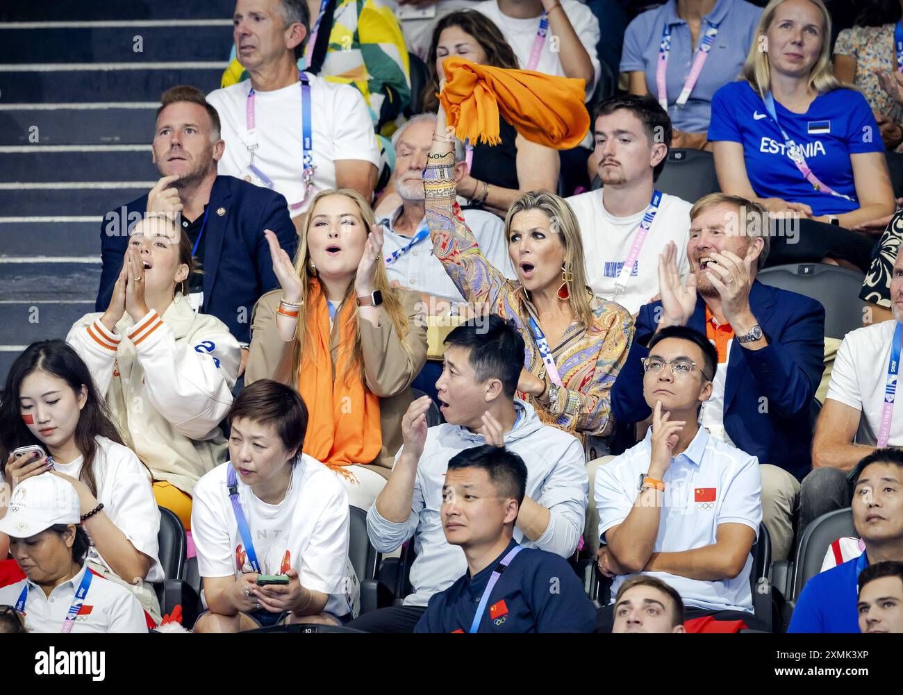 PARIS - Princess Alexia, Princess Amalia, Queen Maxima, and King Willem ...