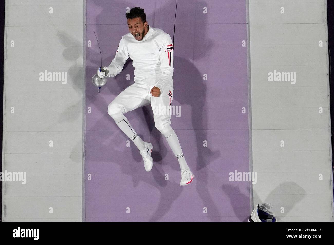 Egypt's Mohamed Elsayed celebrates after winning the men's individual ...