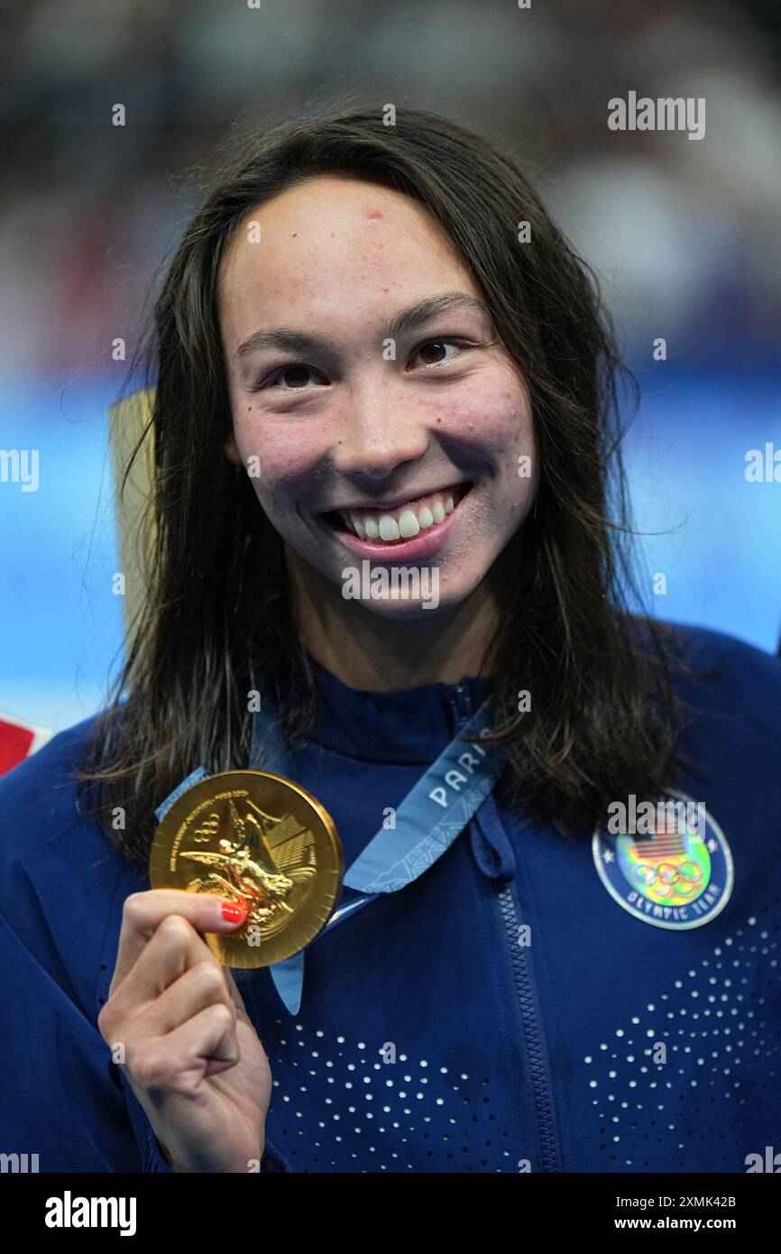 Paris, France. 28th July, 2024. Olympics, Paris 2024, swimming, Paris ...