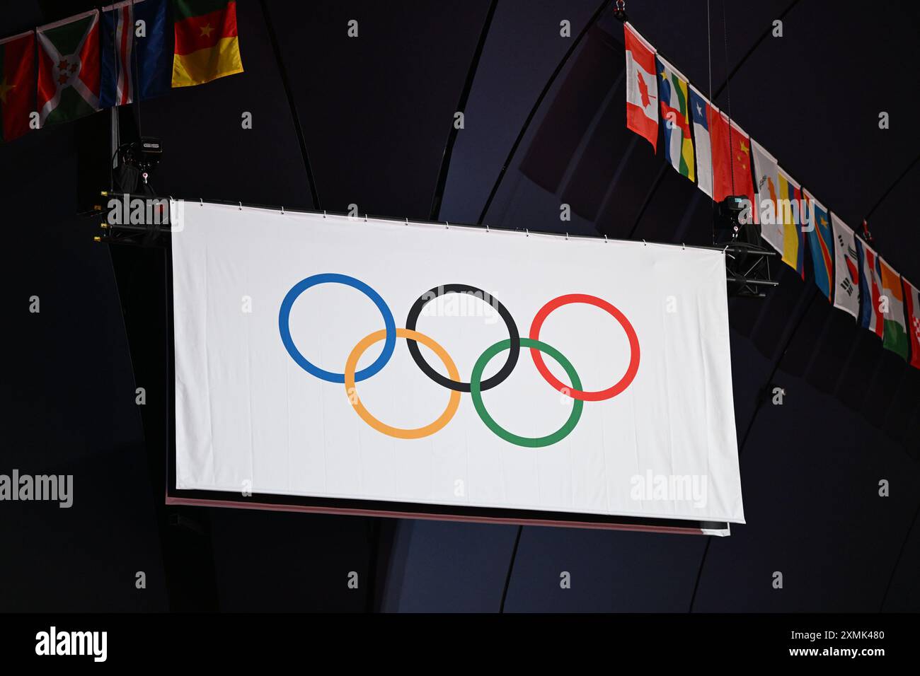 Paris, France. Credit: MATSUO. 28th July, 2024. Olympic Flag Judo : Men ...