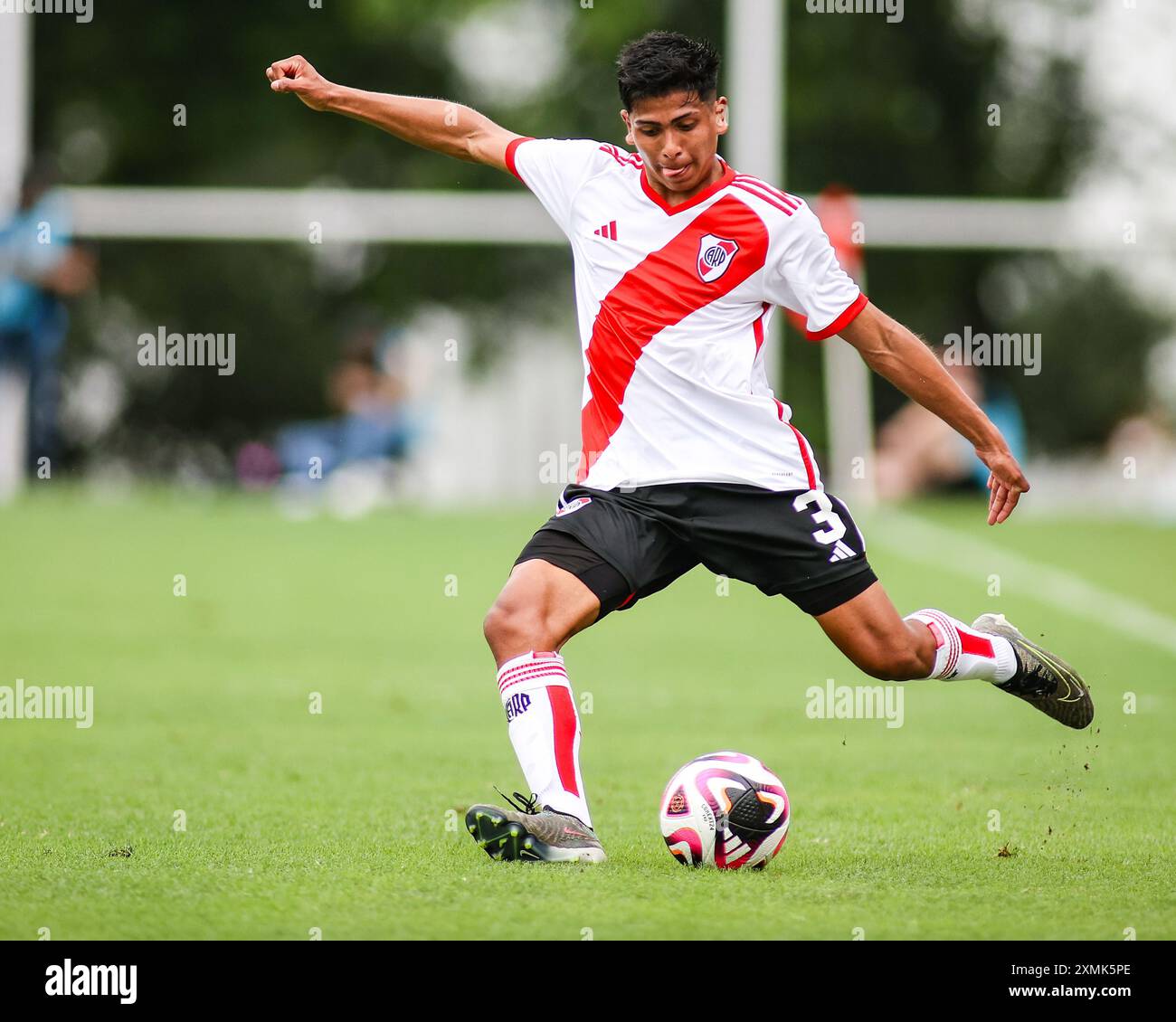 GUADALUPE, MEXICO - JULY 28: #3 River Plate, Guillermo Segovia with a ...