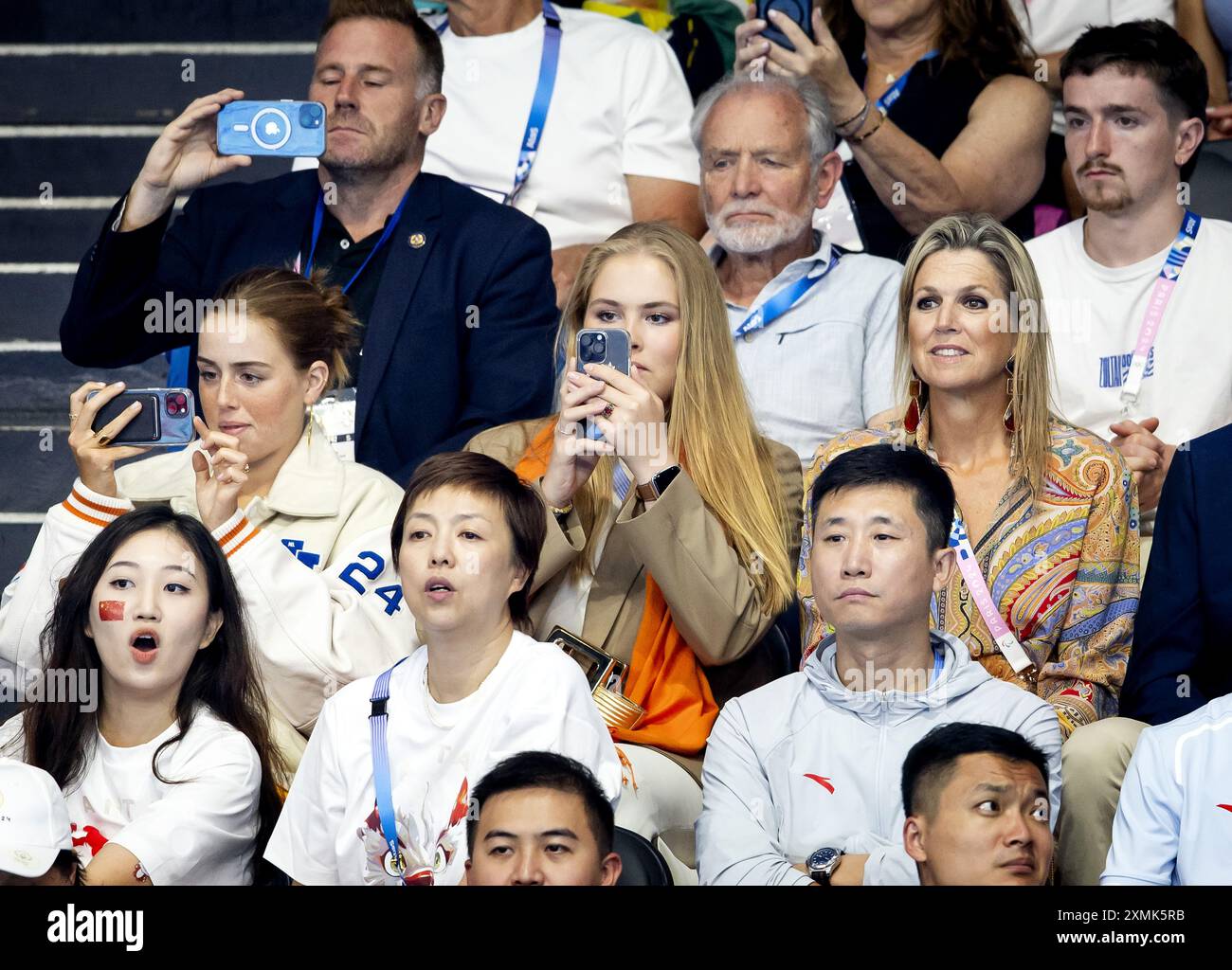 PARIS - Princess Alexia, Princess Amalia and Queen Maxima during the ...