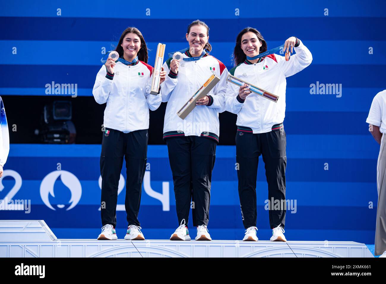 Angela Ruiz, Alejandra Valencia and Ana Vazquez of Mexico Bronze medal ...