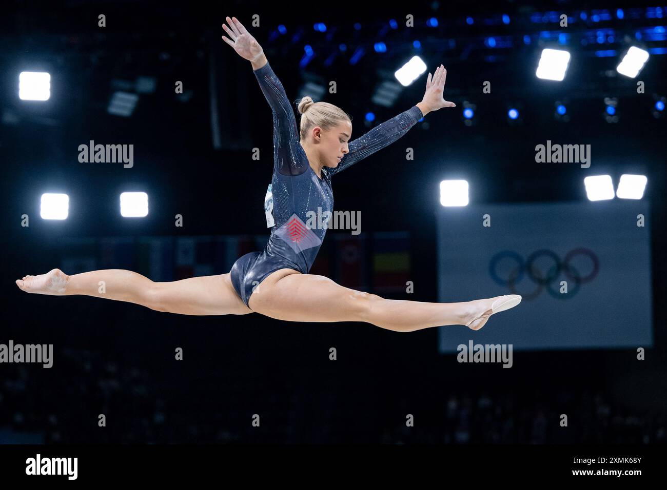 EVANS Ruby (Großbritannien) am Schwebebalken, FRA, Olympische Spiele ...