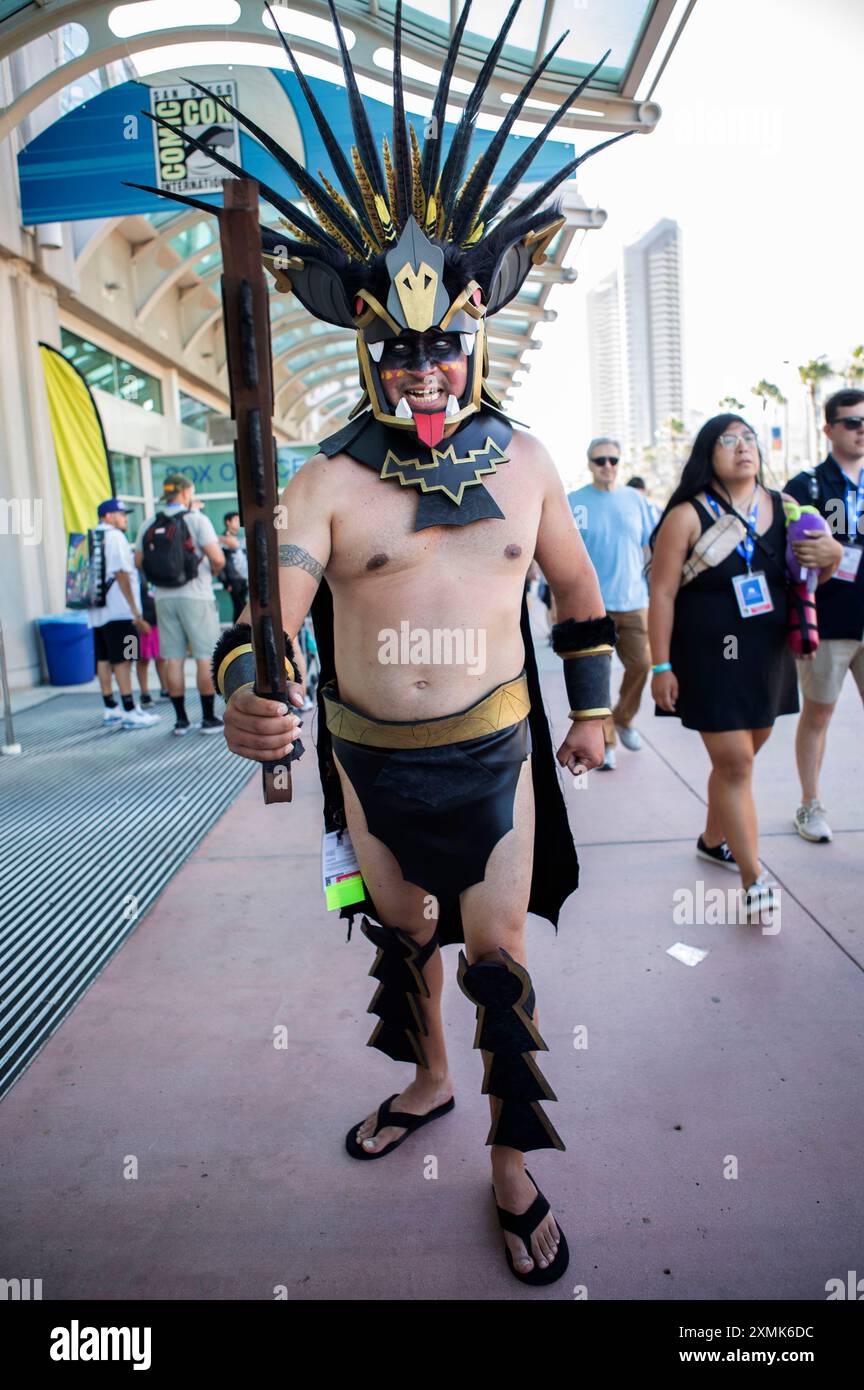 Cosplayer auf der San Diego Comic-Con International 2024 im San Diego ...