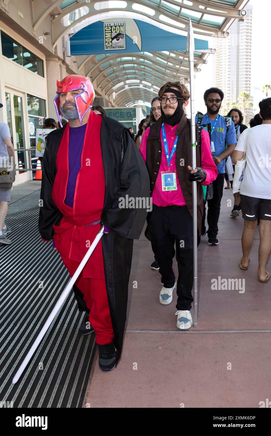 Magneto und Gambit Cosplayer auf der San Diego Comic-Con International ...