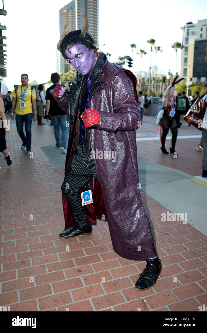 Cosplayer auf der San Diego Comic-Con International 2024 im San Diego ...