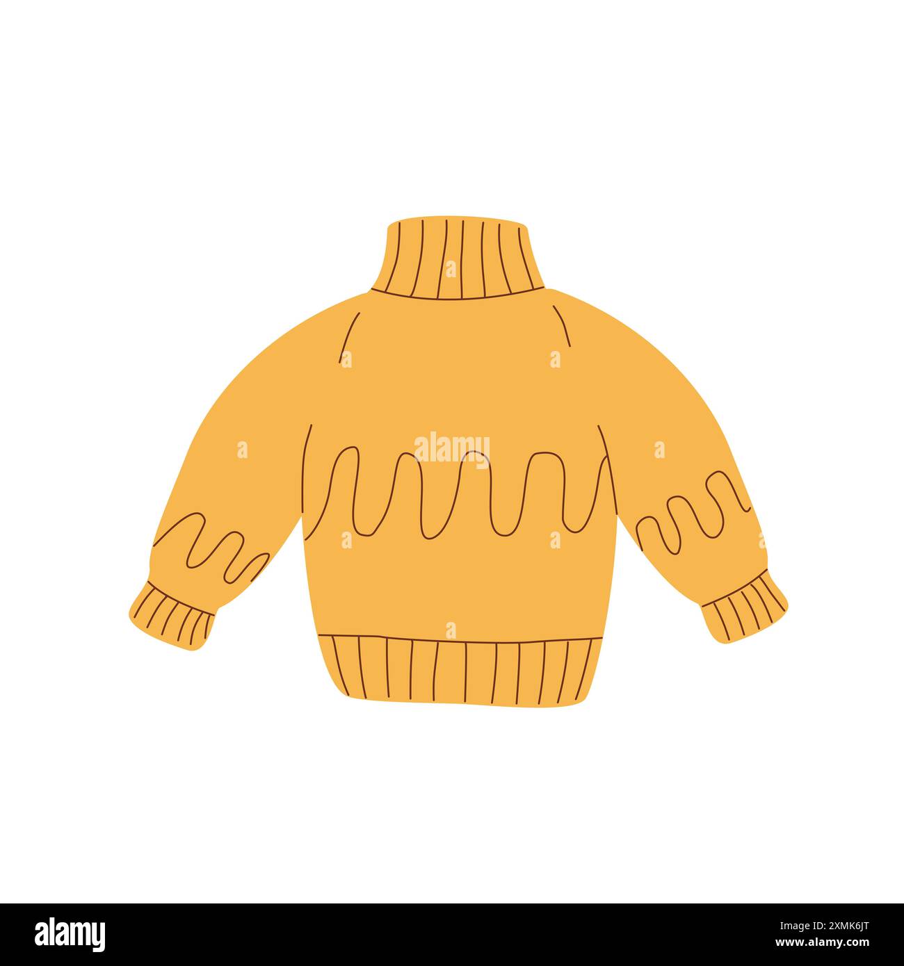Sweater isolated on white background. Vector hand drawn illustration ...