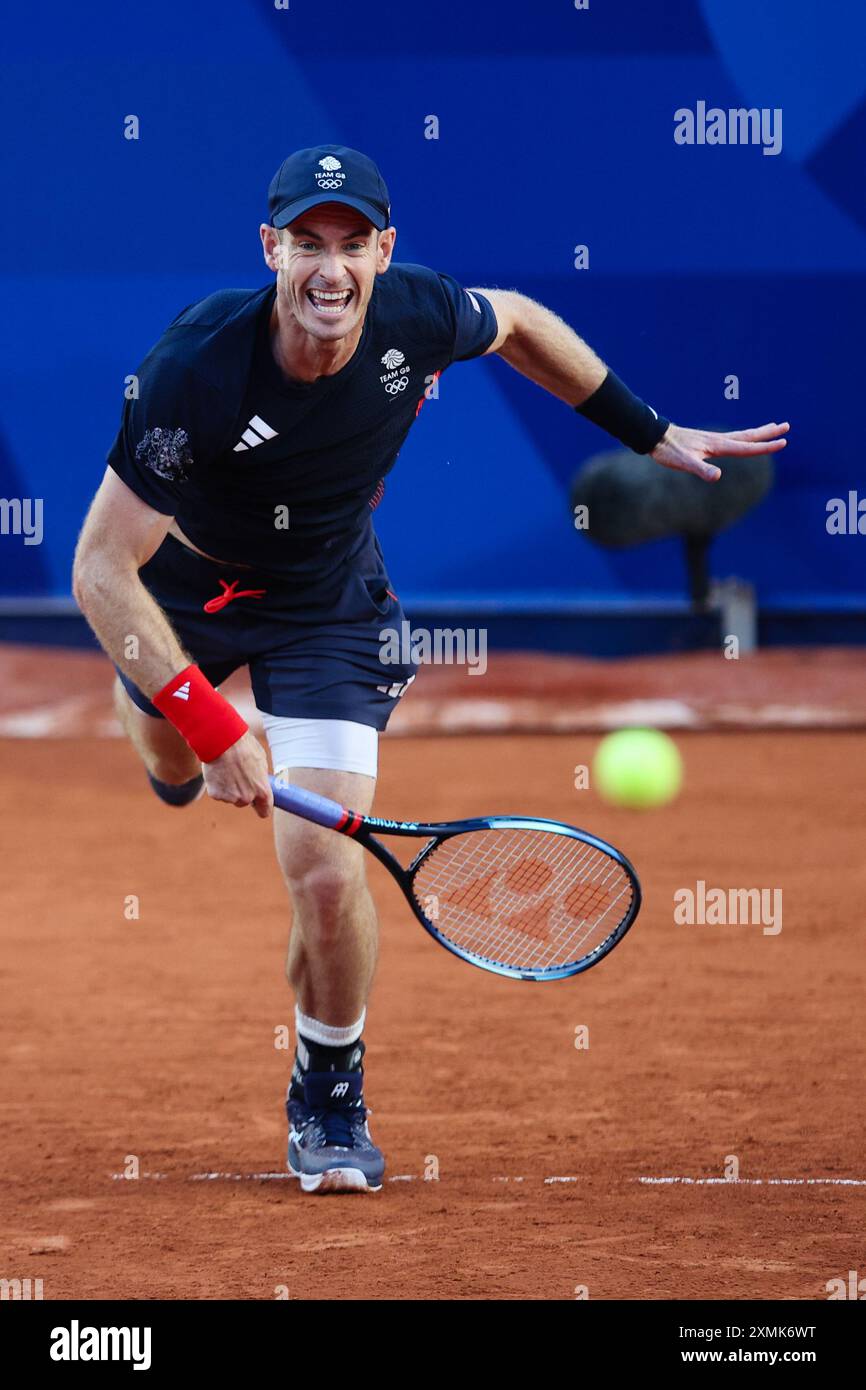 PARIS, FRANCE. 28th July, 2024. Andy Murray of Team Great Britain in ...