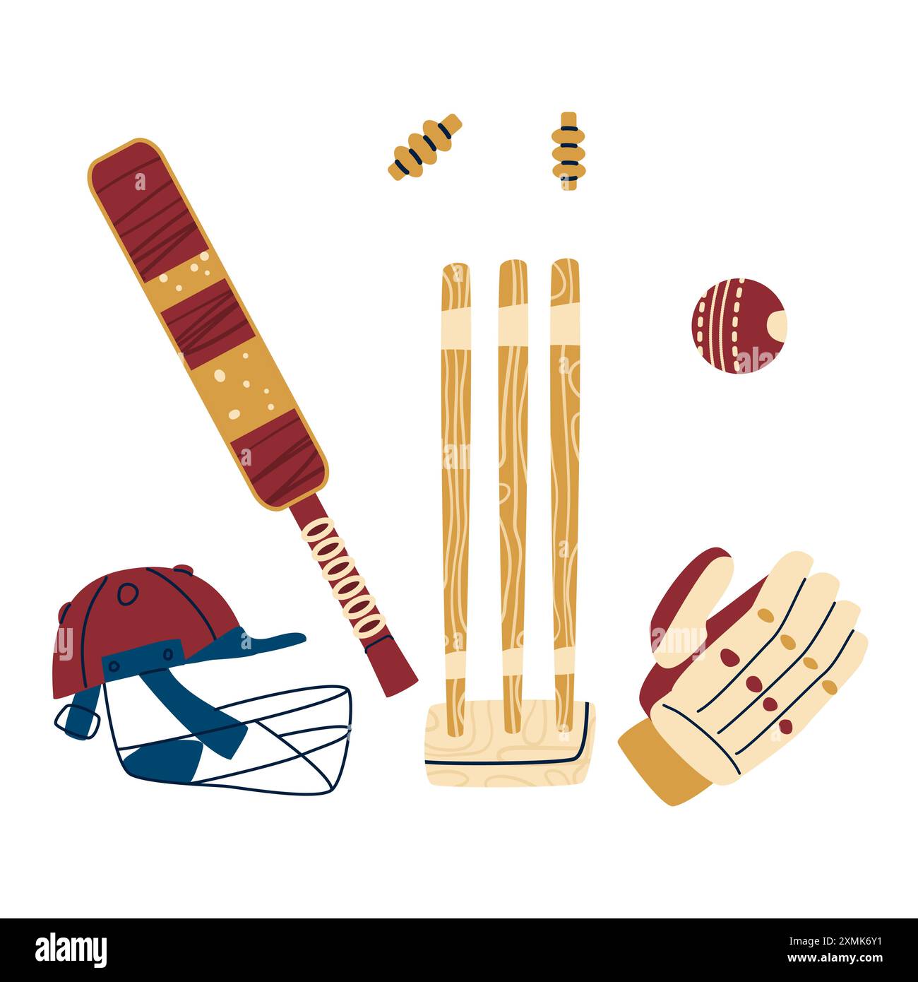 Cricket Bat And Wicket Set