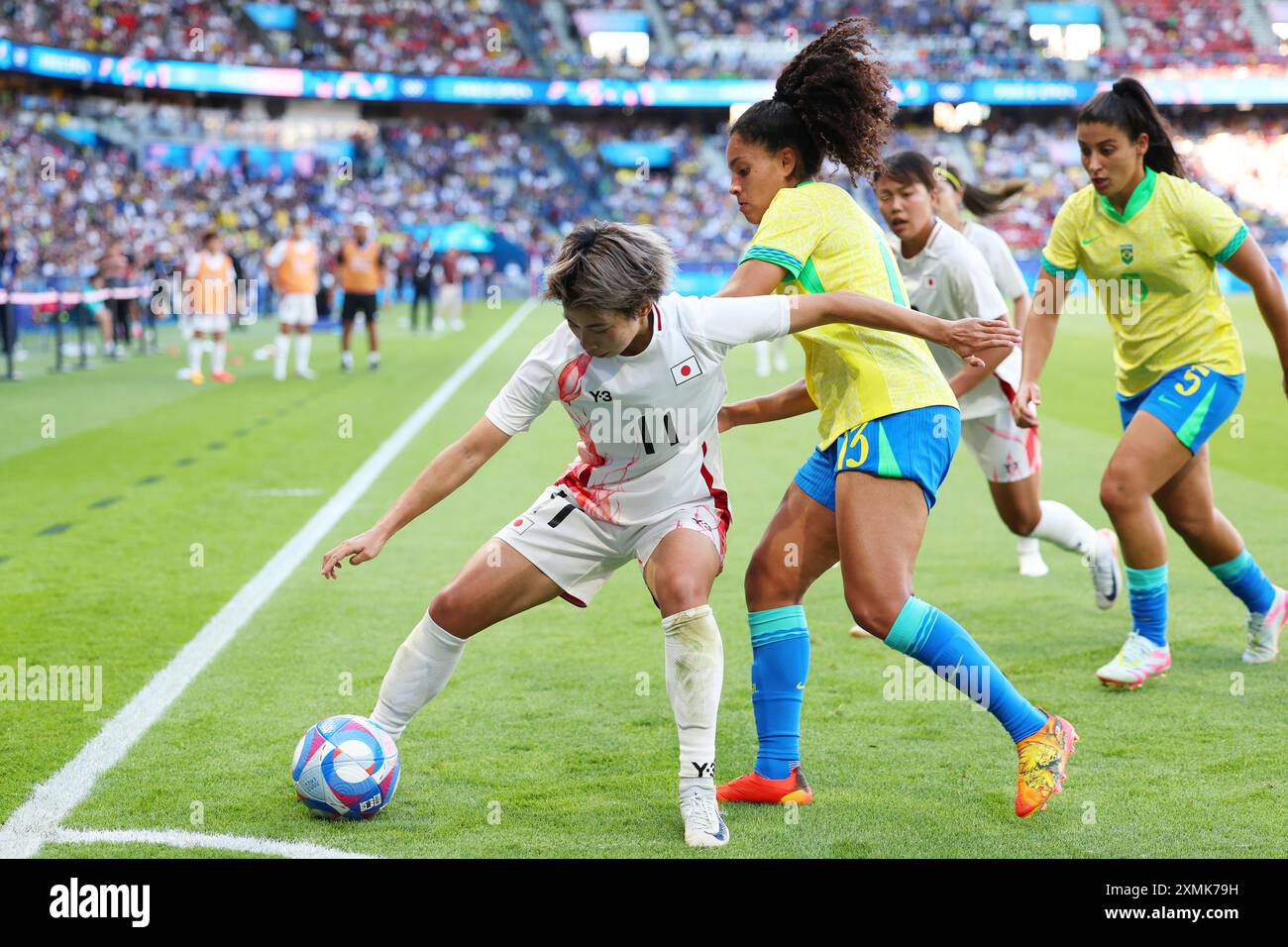Paris, France. 28th July, 2024. (L to R) Mina Tanaka (JPN), Yasmim (BRA ...