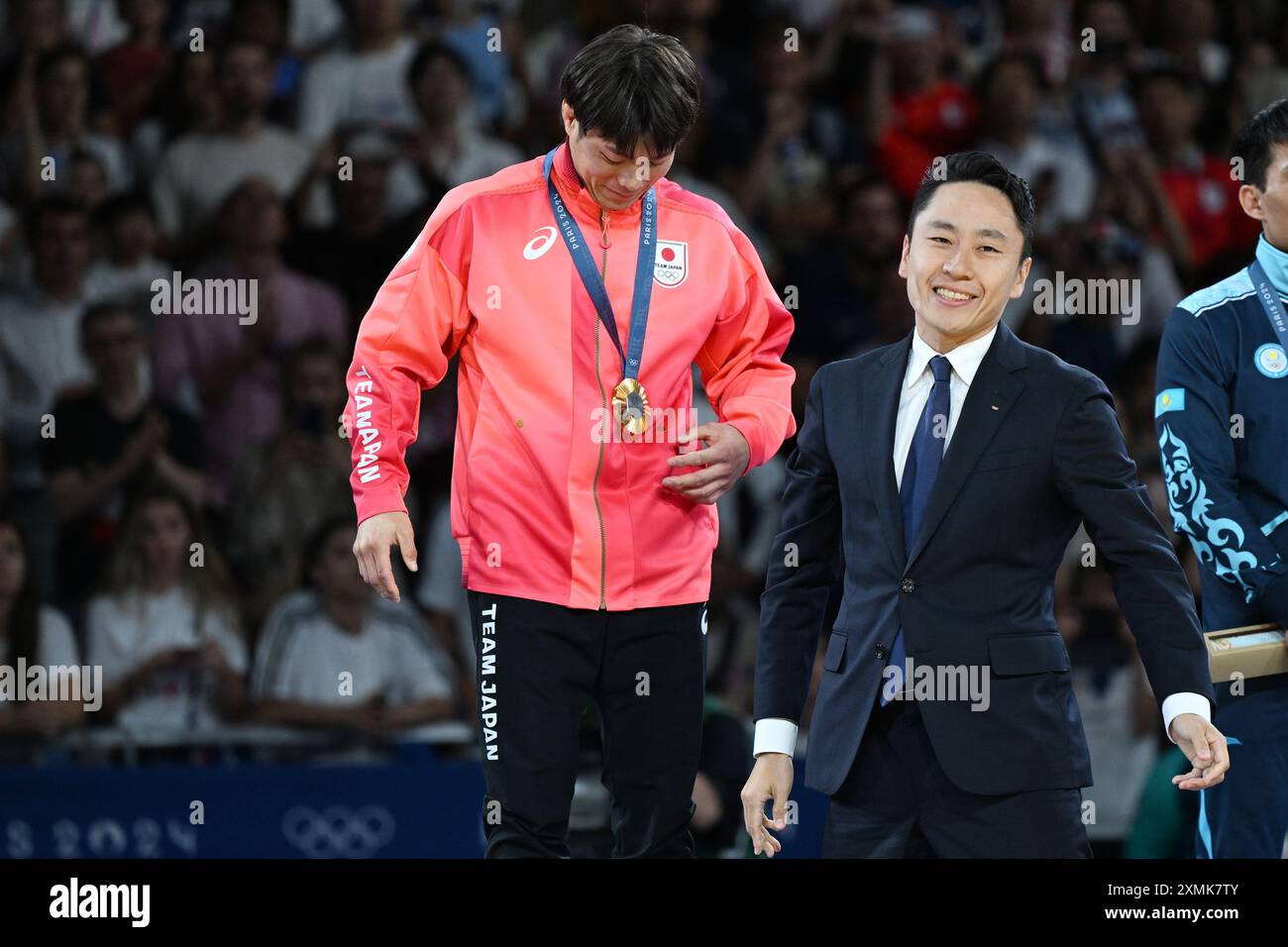 Paris, France. Credit: MATSUO. 28th July, 2024. (L-R) Hifumi Abe (JPN ...
