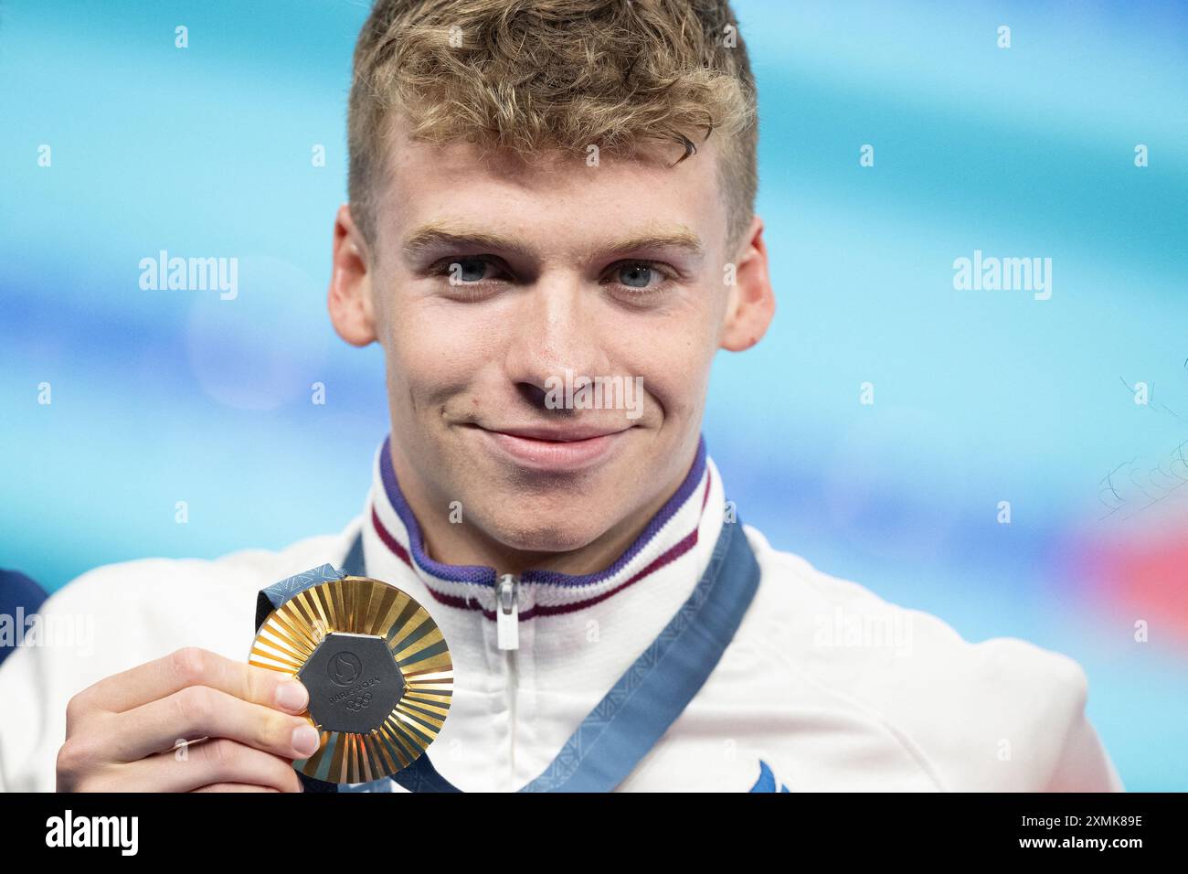 Gold Medalist Leon Marchand of Team France Swimming-2024 Olympic summer ...