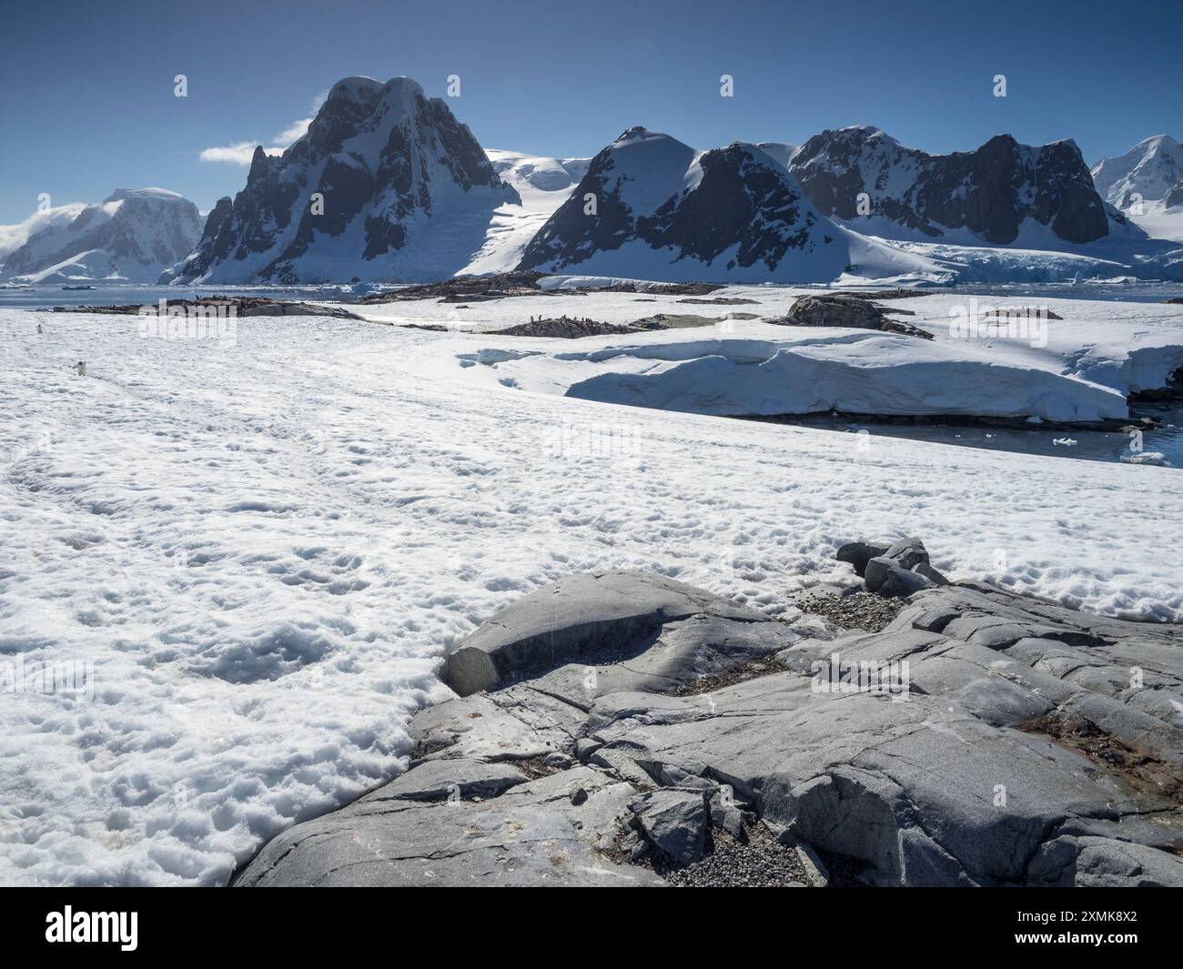 Petermann Island, Wilhelm Archipelago, across the Penola Strait from Mt ...