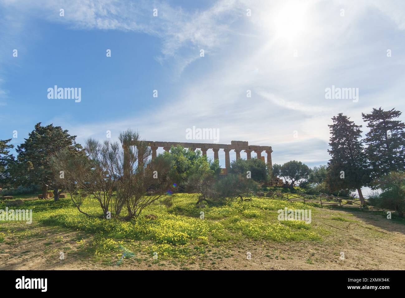 Temple of juno in famous ancient greece valley of temples hi-res stock ...