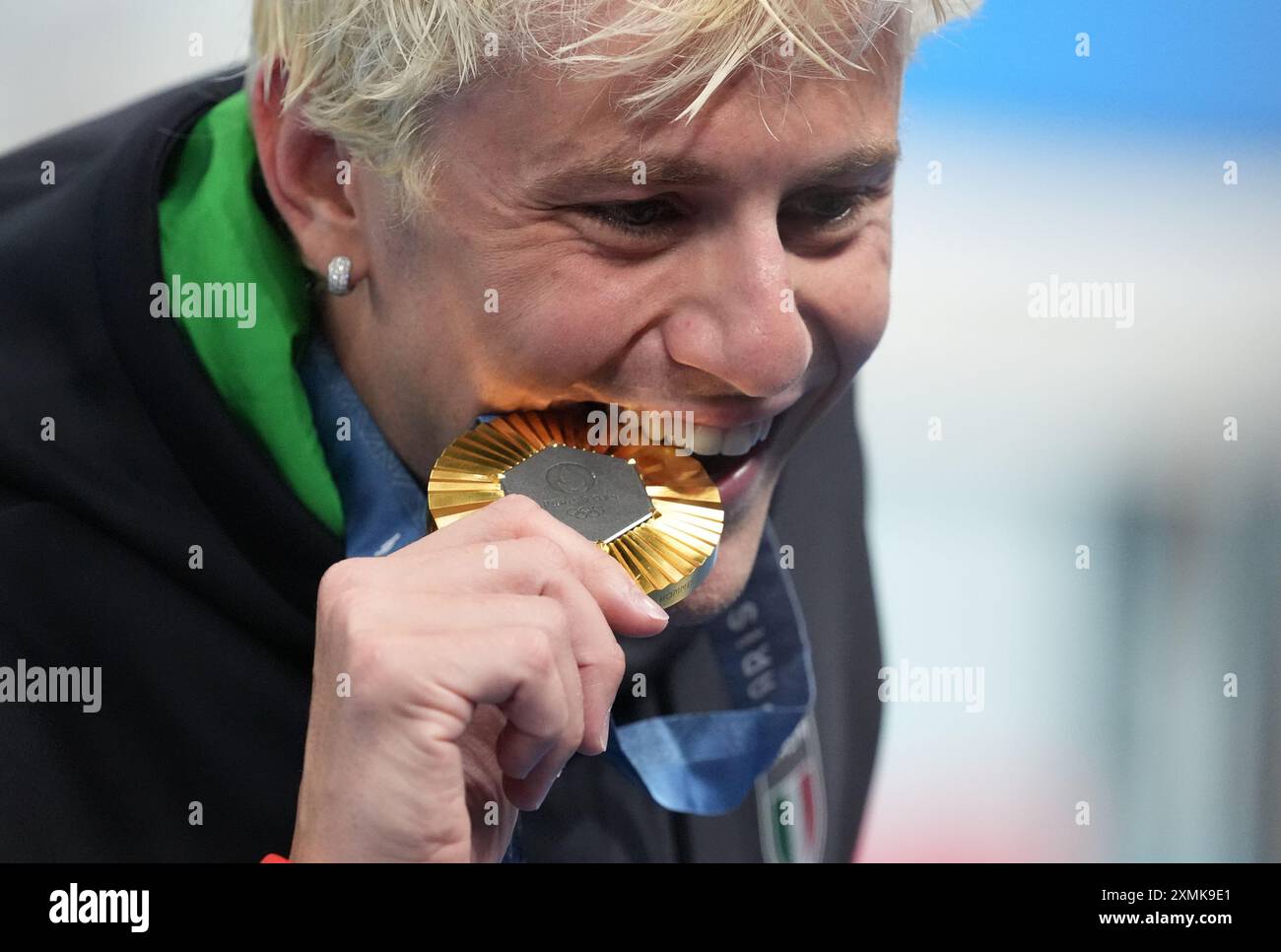 Paris, France. 28th July, 2024. Gold medalist Nicolo Martinenghi of ...
