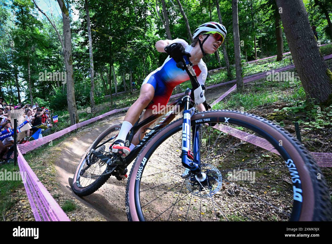 Elancourt, France. 28th July, 2024. Loana Lecomte ( FRA ), Cycling ...