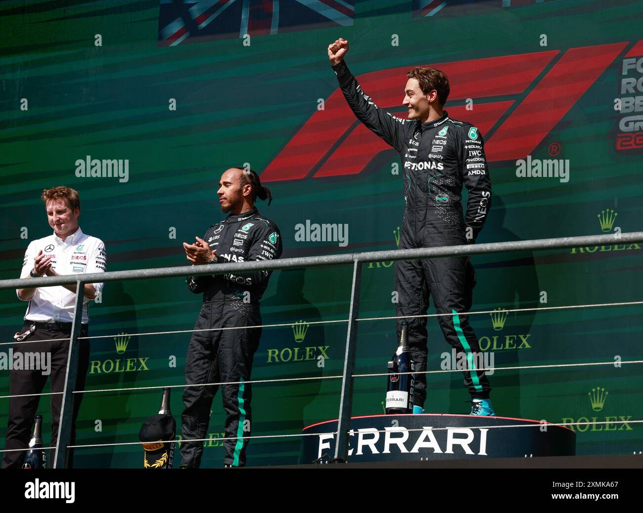 RUSSELL George (gbr), Mercedes AMG F1 Team W15, HAMILTON Lewis (gbr ...