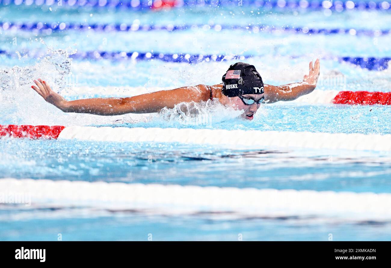 Paris, France. 28th July, 2024. Torri Huske of the United States ...