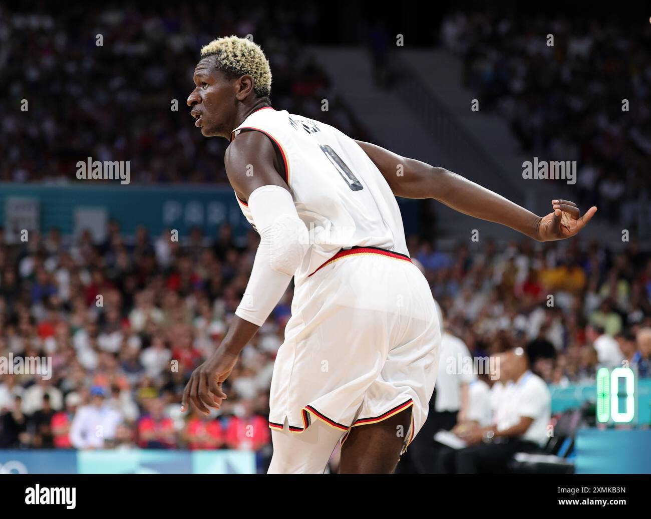 LILLE, FRANCE - JULY 27: Isaac Bonga of Germany celebrates during the ...