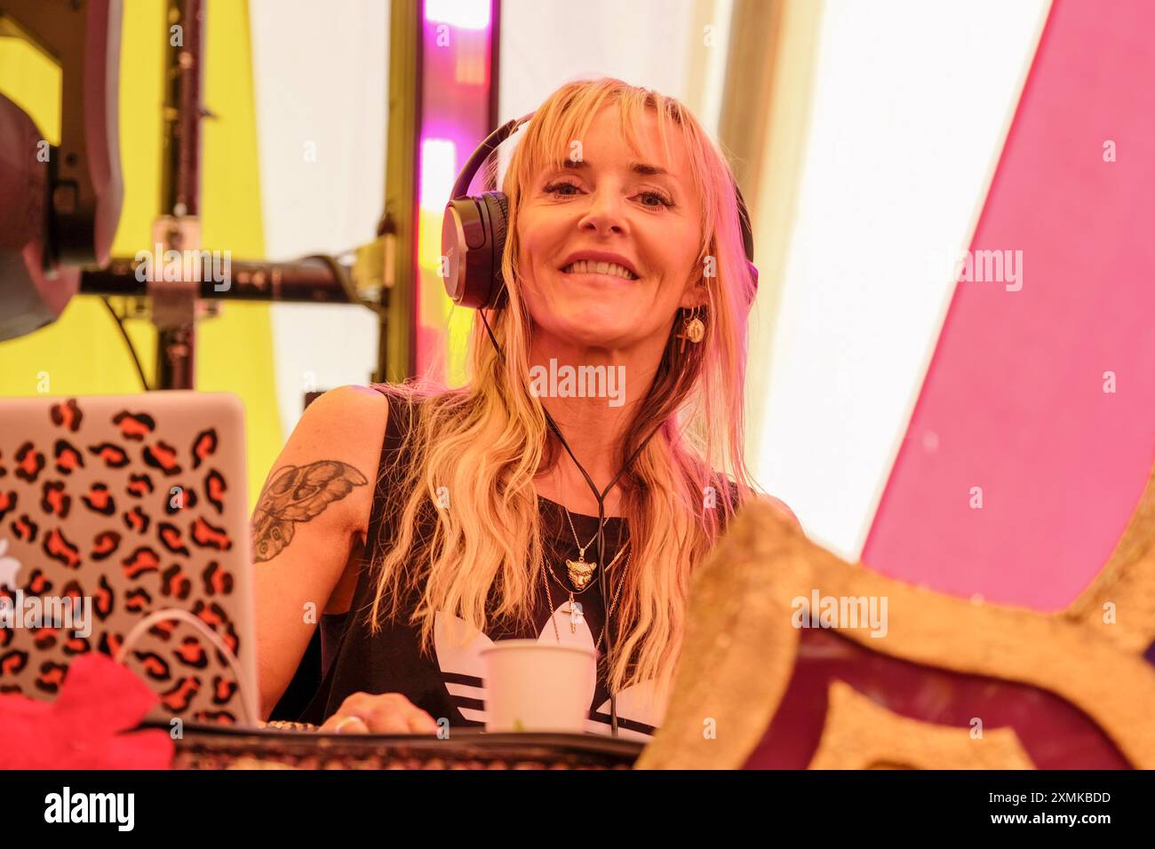 English singer and former band member of Beats International, Belinda ...