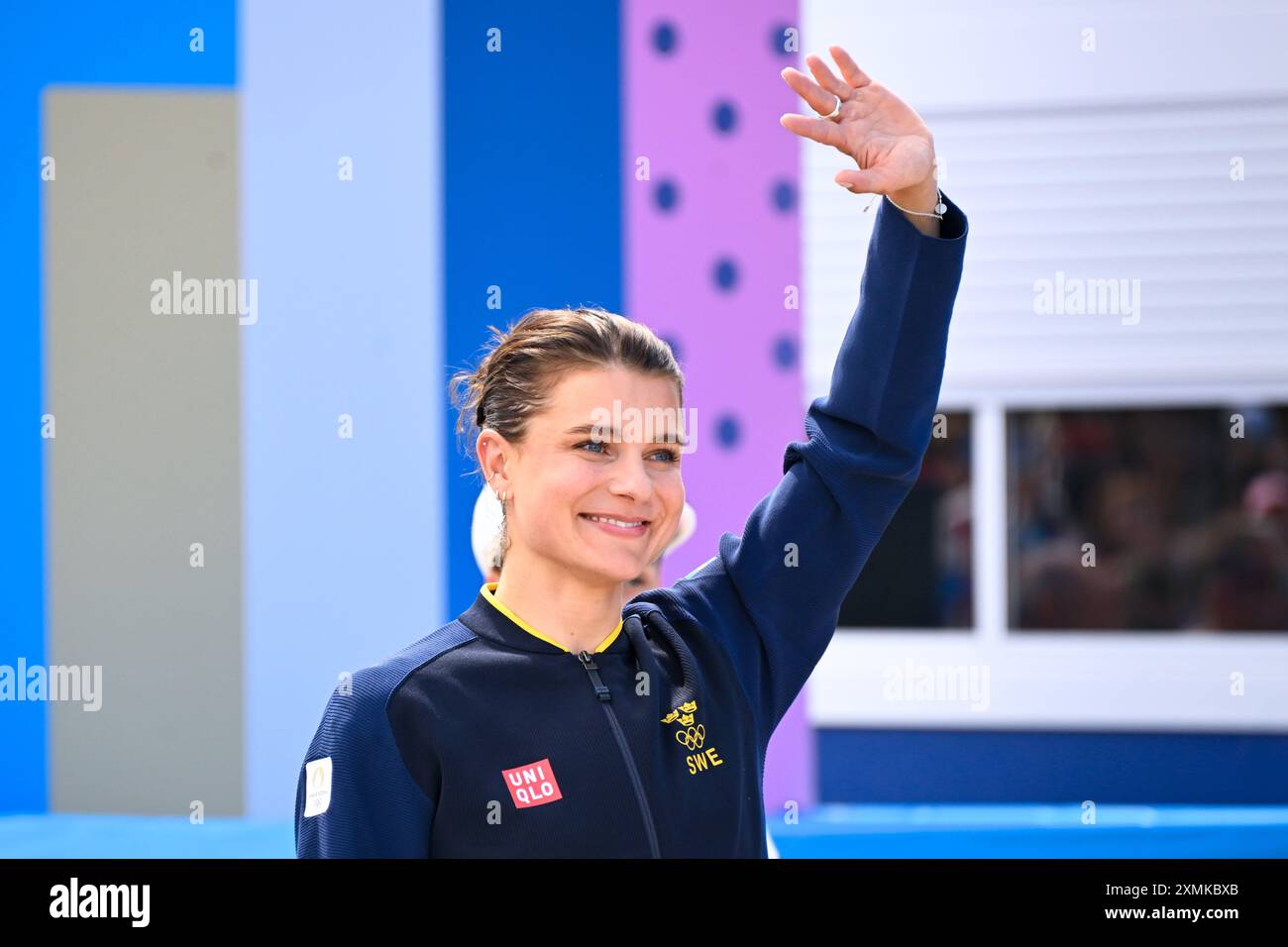 Jenny Rissveds ( SWE ) Bronze medal, Cycling Mountain Bike, Women's Cross-country during the ...