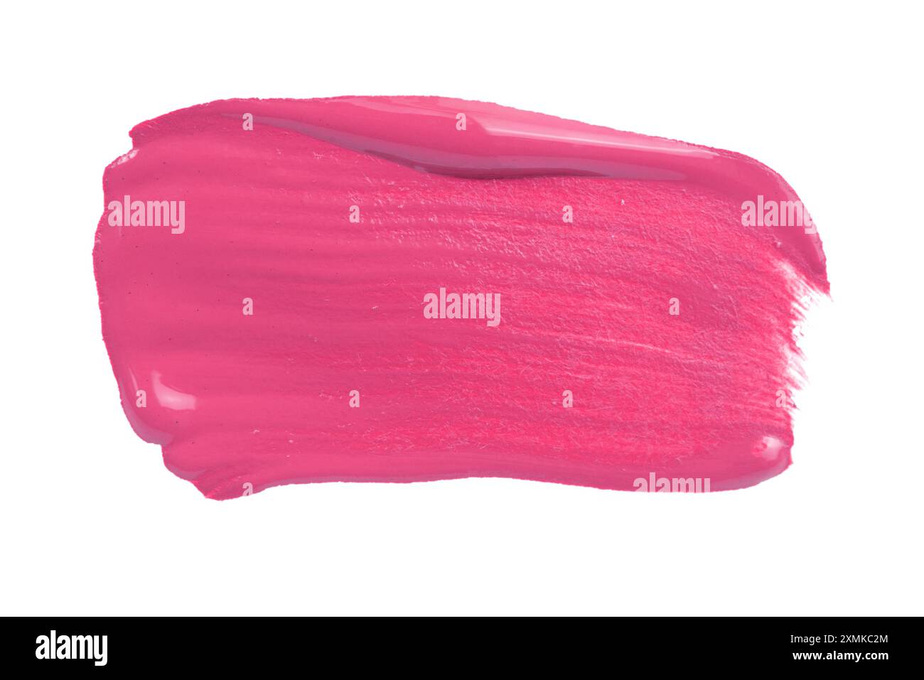 Pink smear paint or cream isolated on white background Stock Photo - Alamy