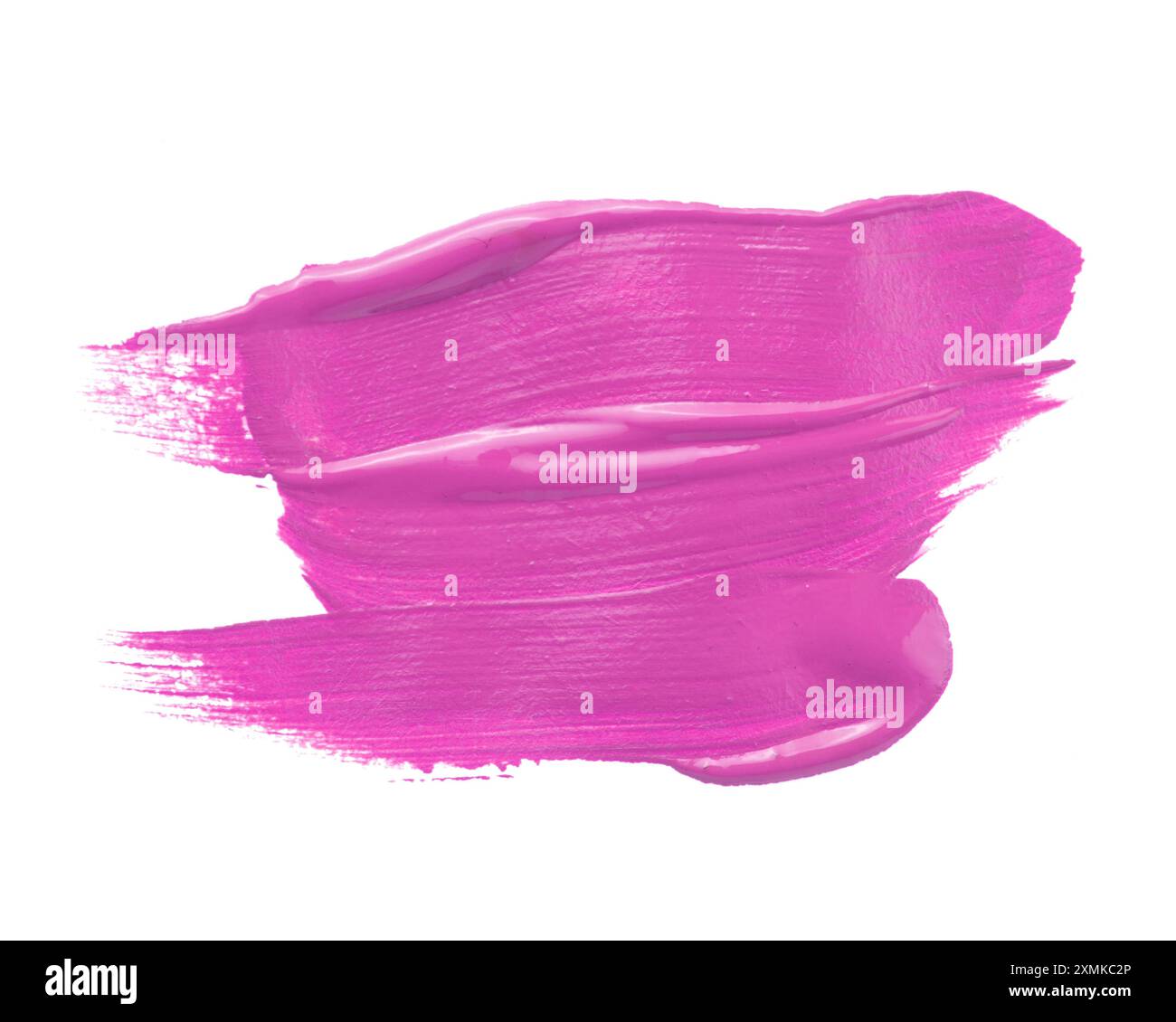 Pink smear paint or cream isolated on white background Stock Photo - Alamy