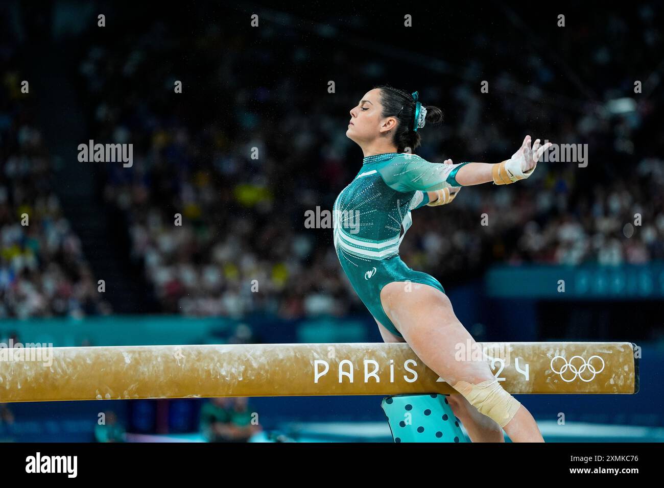 Ana Perez of Spain performs on Balance Beam during Artistic Gymnastics ...