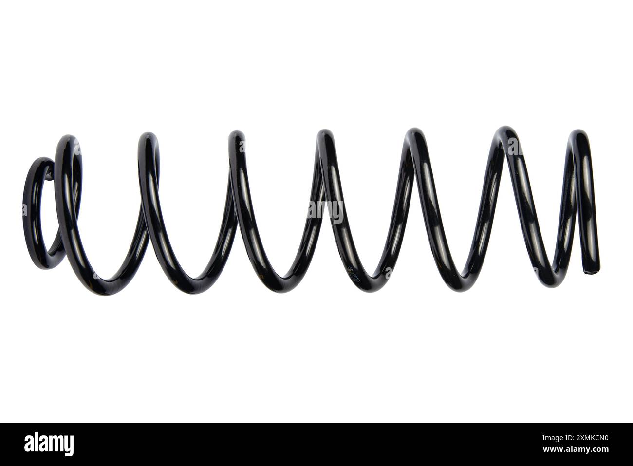 Black Coil Spring Isolated On White Background Stock Photo - Alamy