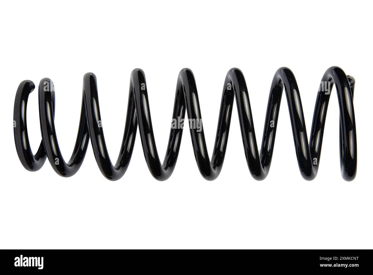 Black Coil Spring Isolated On White Background Stock Photo - Alamy