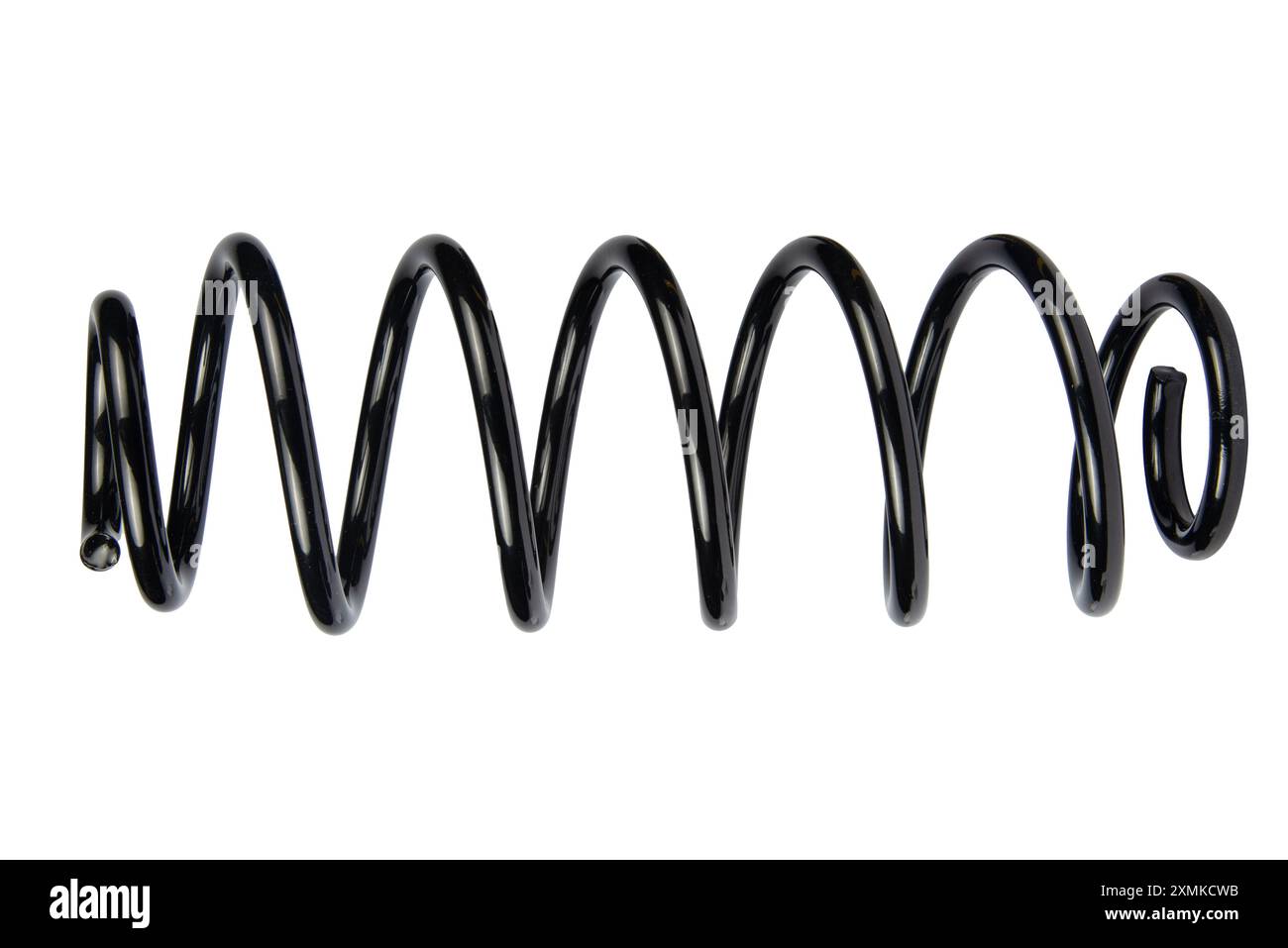 Black Coil Spring Isolated On White Background Stock Photo - Alamy