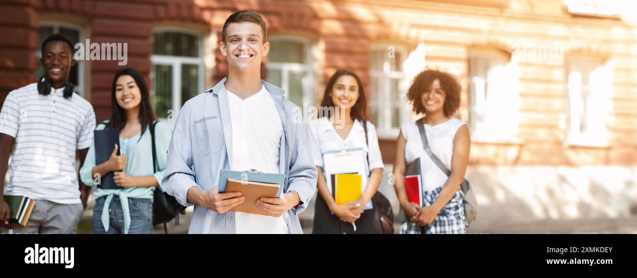 Male college graduate posing outdoors hi-res stock photography and ...
