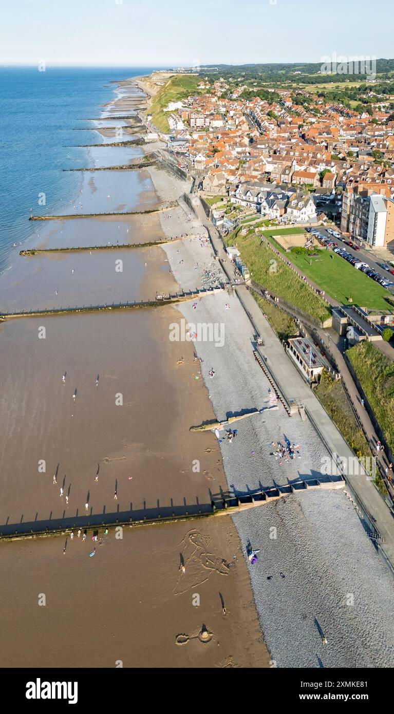 Aerial view of Sheringham beach, Norfolk Stock Photo - Alamy