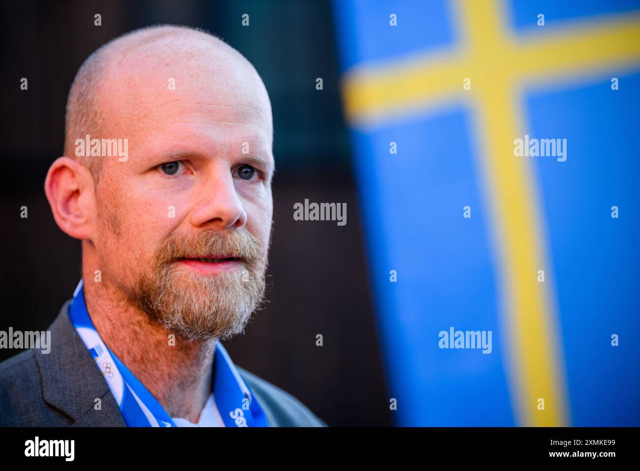 FIFA Deputy Secretary General Mattias Grafström when Jenny Rissveds of ...