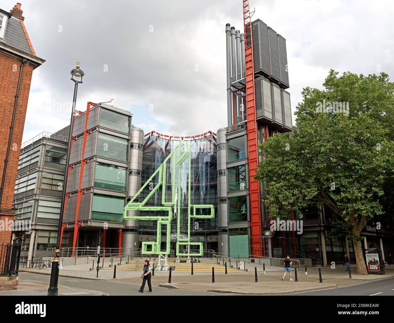 View of the headquarters buiding of UK TV broadcaster Channel 4 in ...