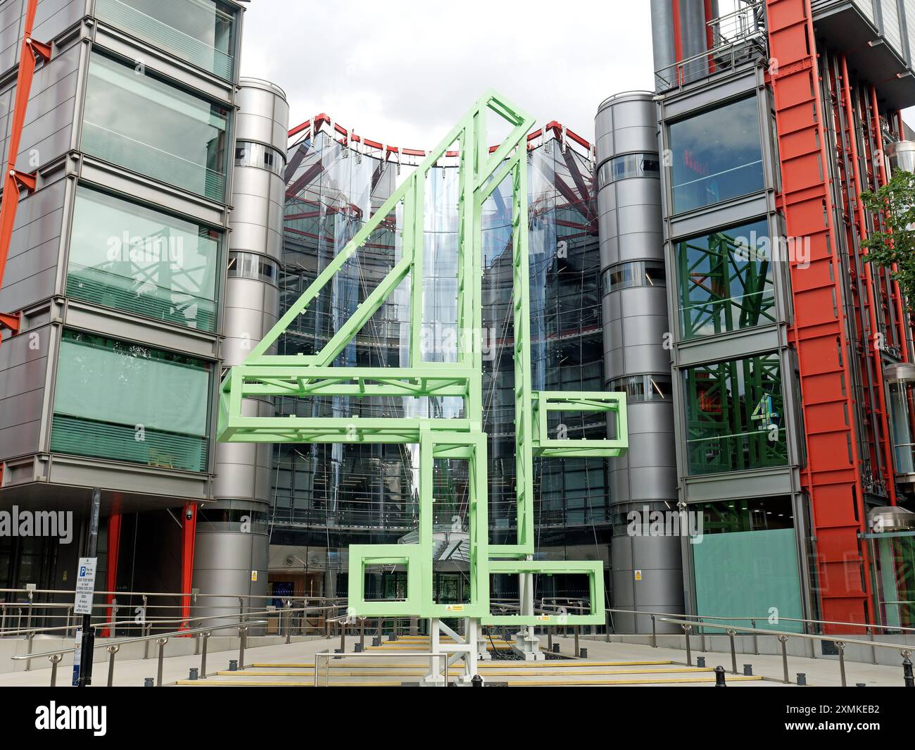 View of the headquarters buiding of UK TV broadcaster Channel 4 in ...