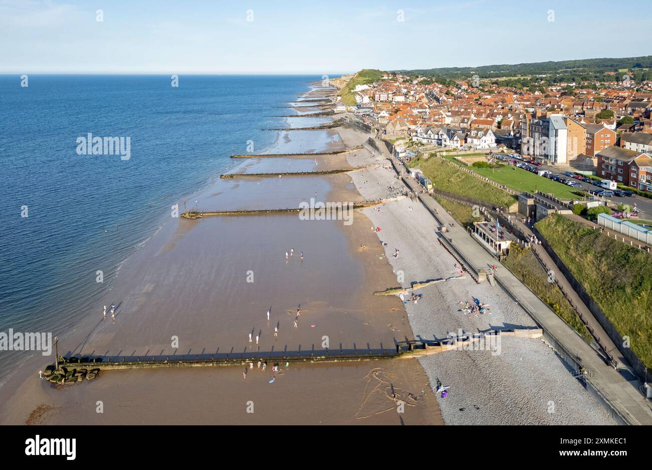 Aerial view of Sheringham beach, Norfolk Stock Photo - Alamy